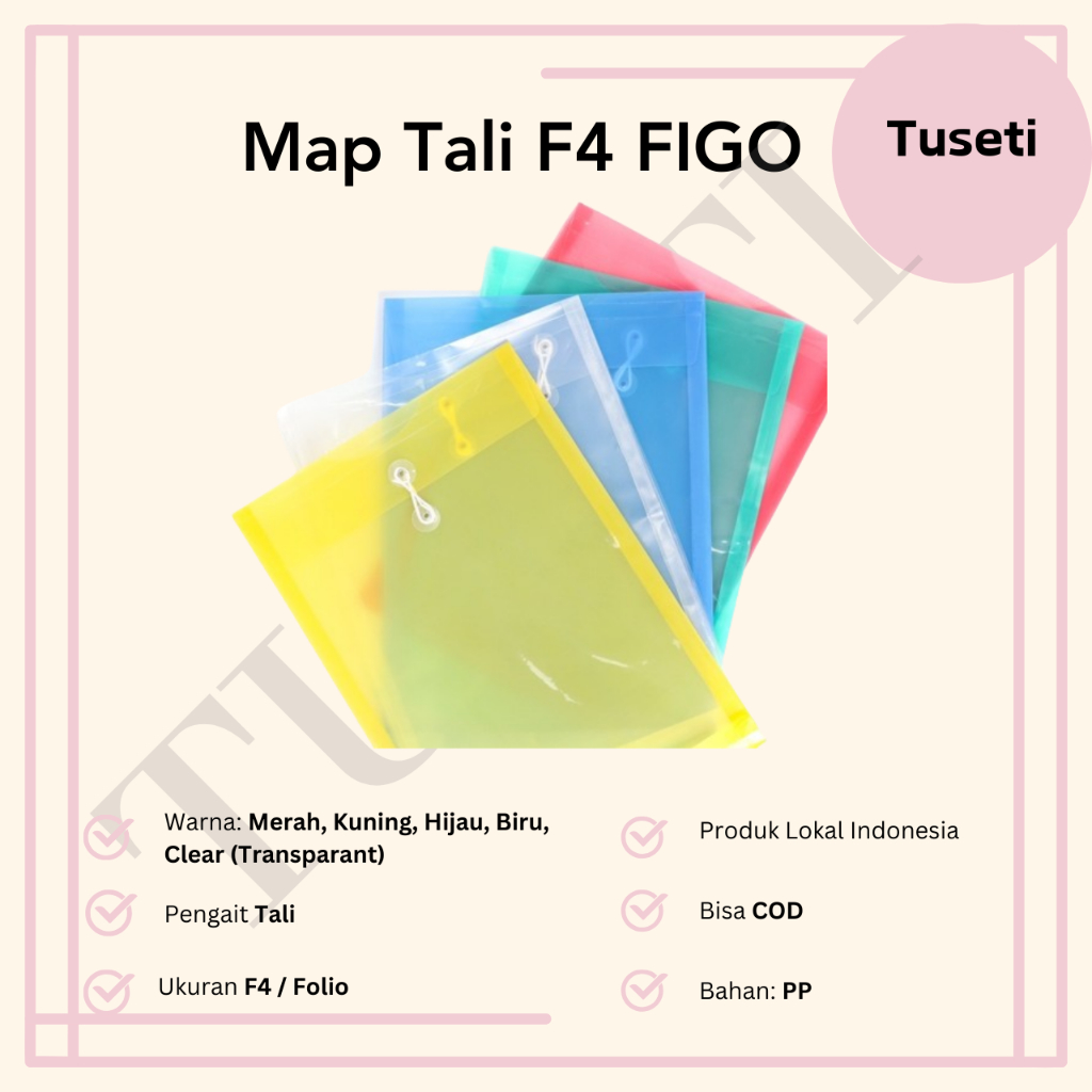 Jual Map Tali / Bag File Folio Figo | Shopee Indonesia