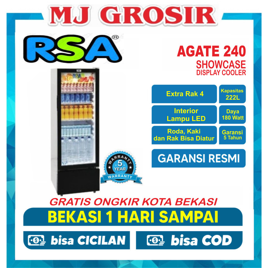 Jual SHOWCASE RSA AGATE 240 / RUBBY 240 / ATIS 238 / SRS 225 / SCN 220 ...