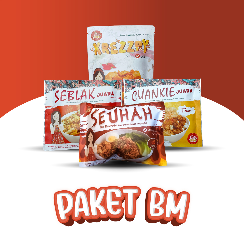 Jual Rasa Juara - Paket BM 3&4 (1 seblak/cuankie 1 seuhah 1 moring ...