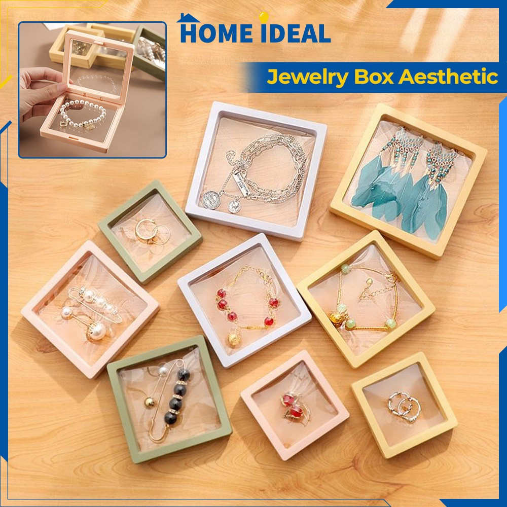 Jual Jewelry Box Aesthetic Kotak Display Alat Peraga Perhiasan / Kotak ...