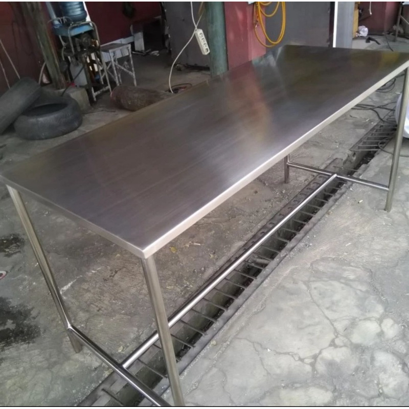 Jual meja kerja stainless | Shopee Indonesia