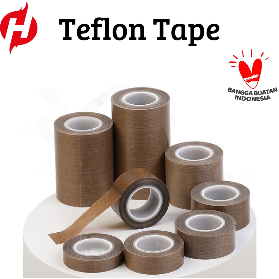 Jual TEFLON TAPE (Isolasi Tahan Panas) 48mm x 10meter--201 | Shopee Indonesia