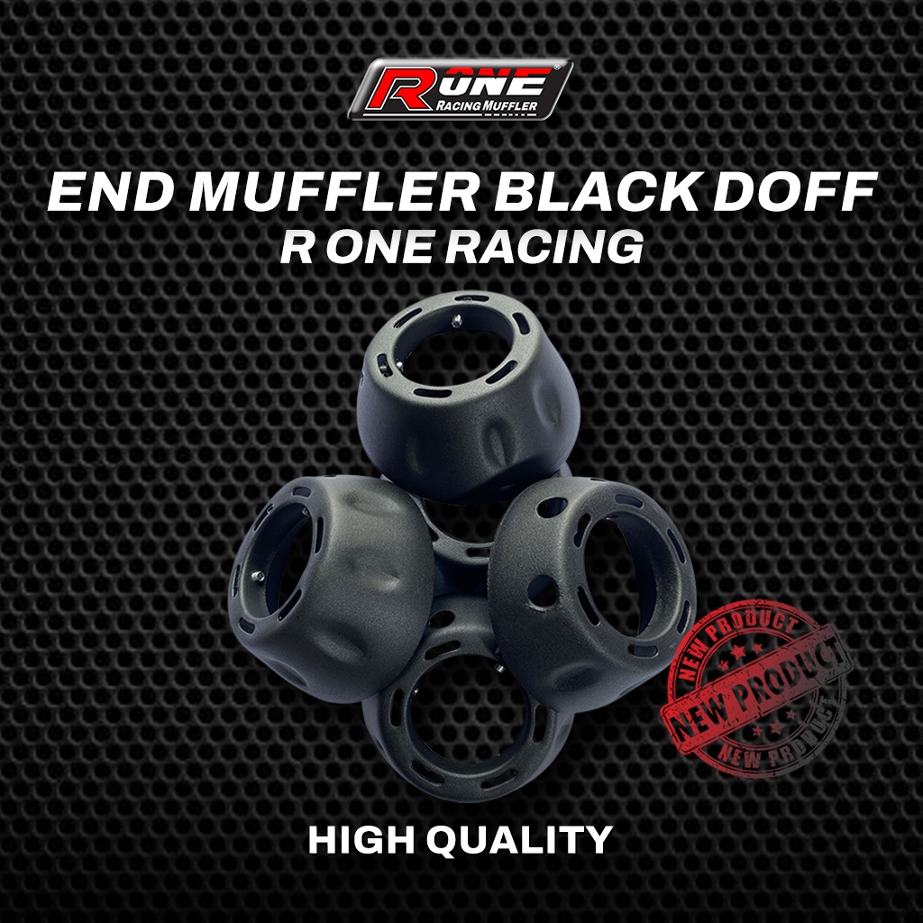 Jual R One Racing End Muffler End Cup Knalpot HItam Doff | Shopee Indonesia