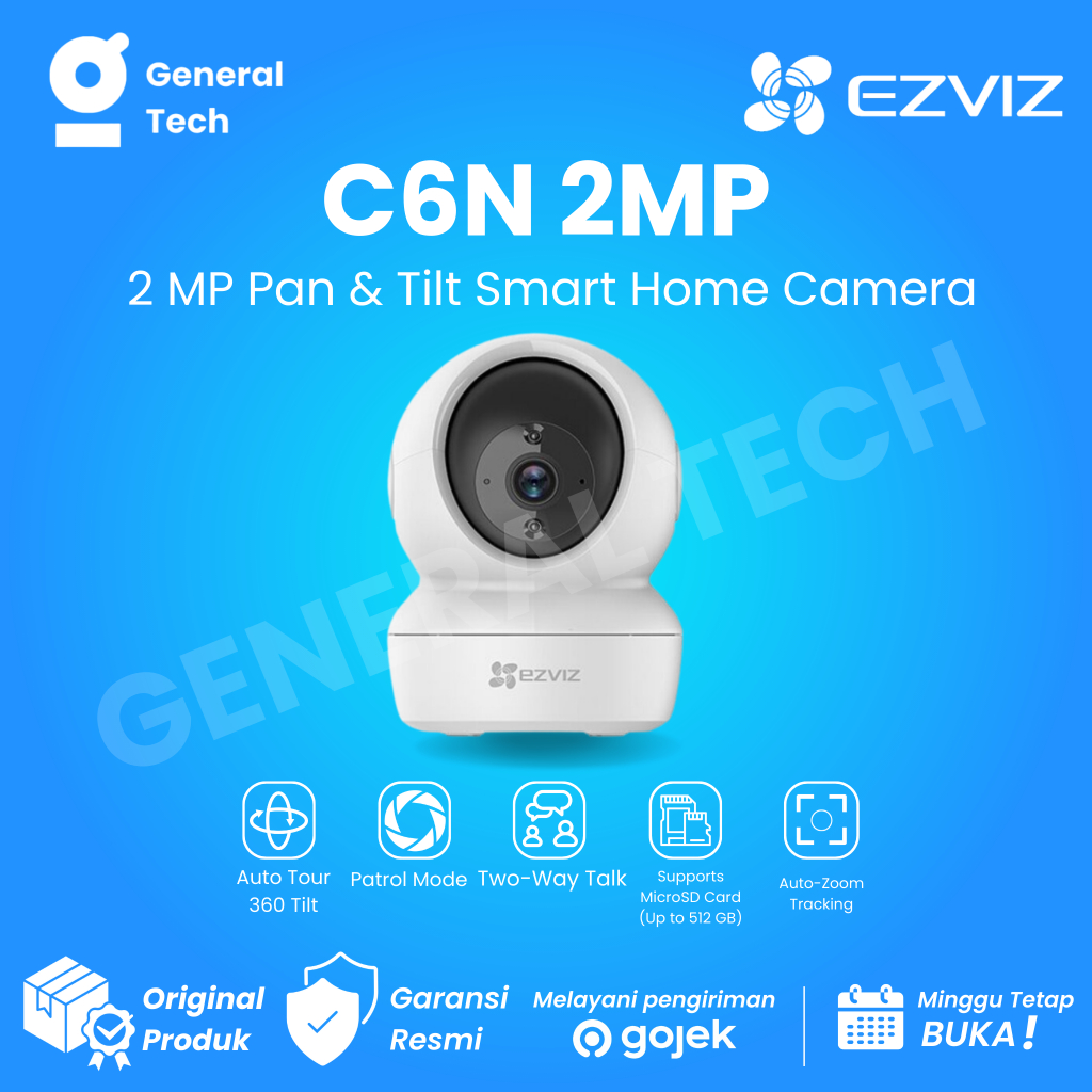 Jual EZVIZ C6N 2MP smart Wifi bicara 2 arah , Pan Tilt IP Camera ...