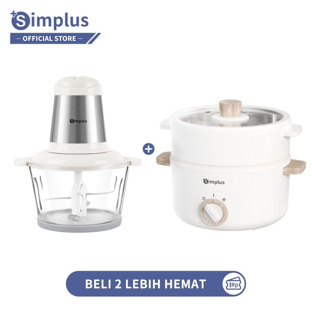 Jual Simplus Chopper Blender 2L Penggiling Daging Bumbu Cabai Serbaguna 300W Bergaransi 1 tahun ...