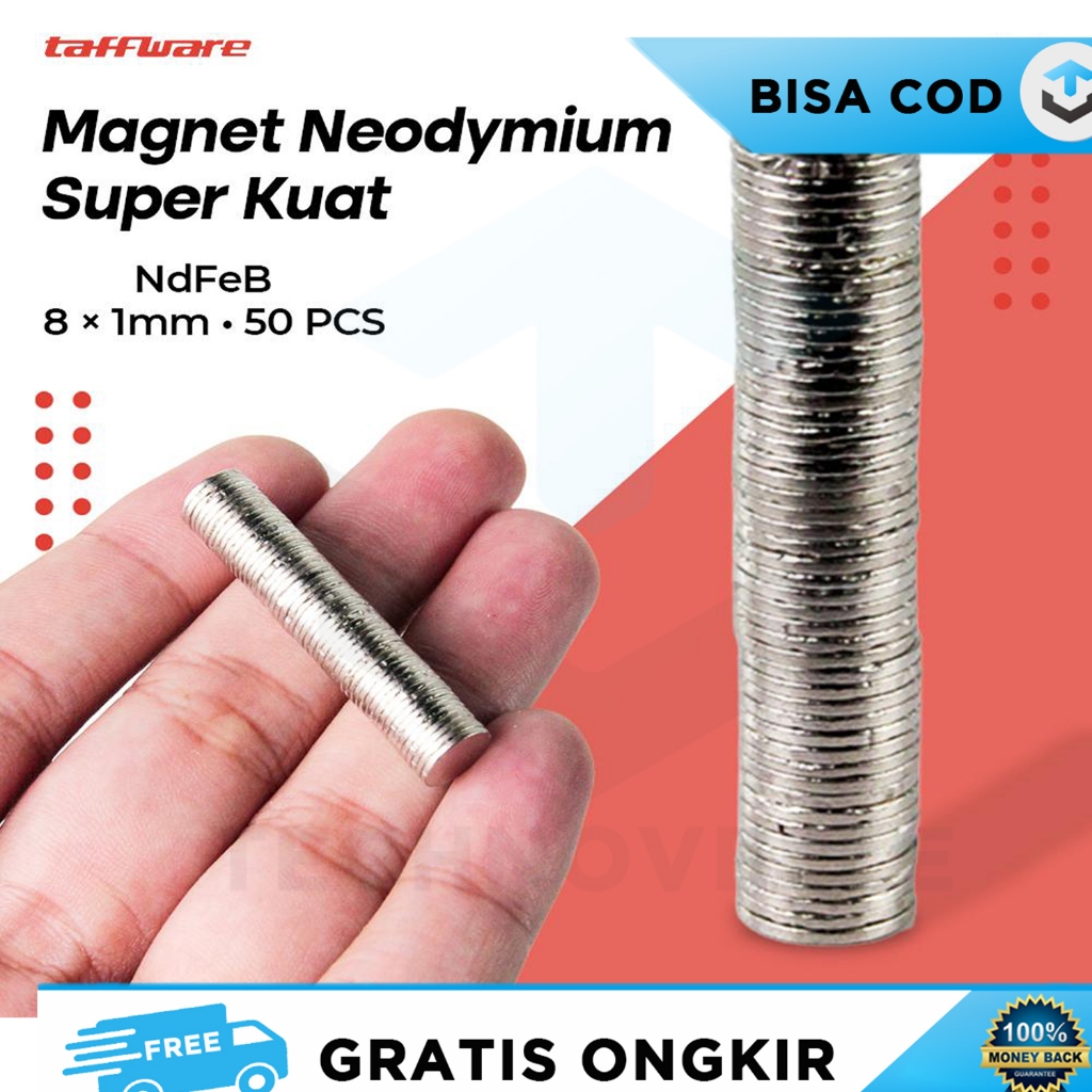 Jual KOIN MAGNET NEONDYMIUM SUPER KUAT KECIL BULAT STRONG MAGNET 50 PCS ...