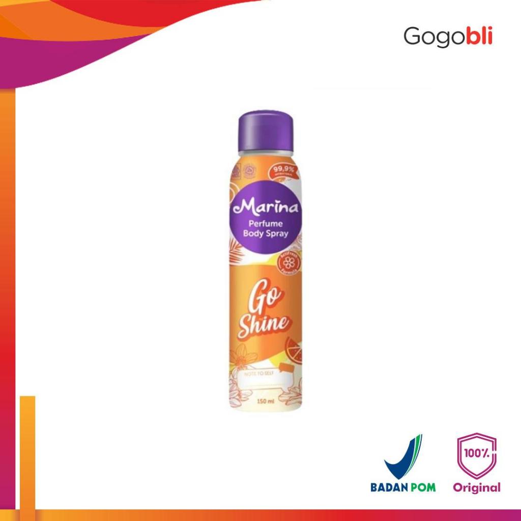 Jual Marina Perfume Body Spray Go Shine 150ml | Shopee Indonesia