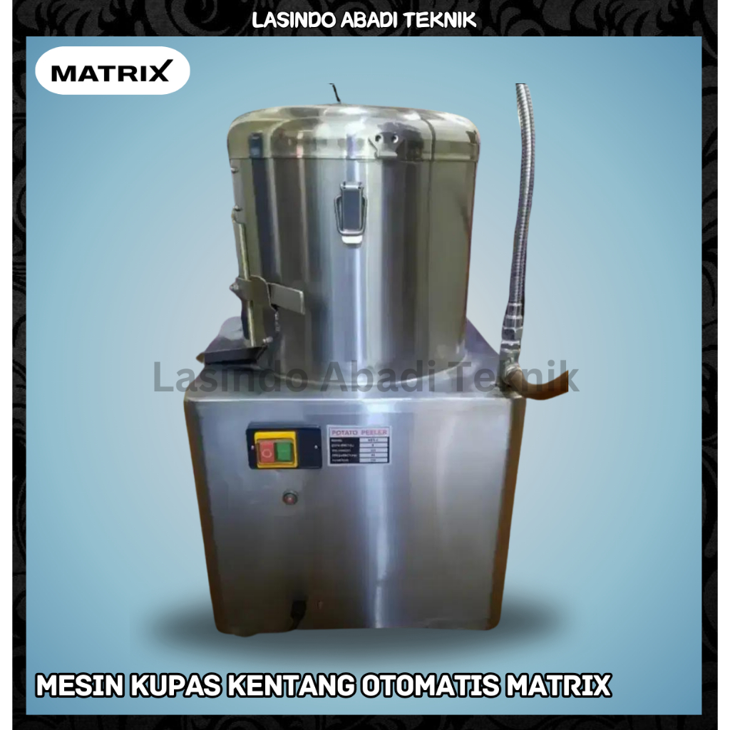 Jual mesin kupas kentang otomatis matrix potato peeler machine | Shopee ...