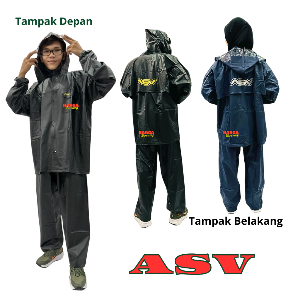 Jual Jas Hujan ASV - Raincoat Mantel Hujan ASV Asli Original Rubber ...