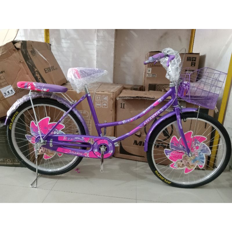 Jual Sepeda Mini Dewasa ATLANTIS 24 inch Keranjang Citybike CTB Wanita ...