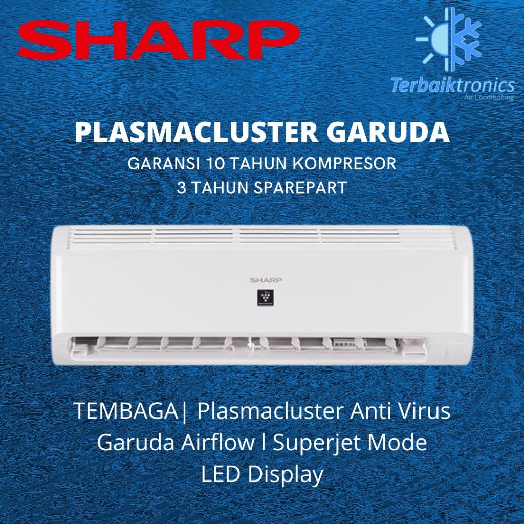 Jual AC Sharp Plasmacluster 1/2 PK R32 AH-AP5BMY / 5BMY | Shopee Indonesia