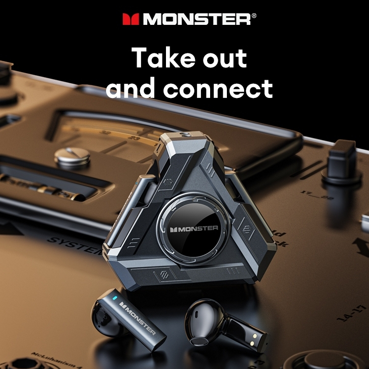 Jual Monster XKT22 True Wireless Earphone Bluetooth BT5.4 Desain ...