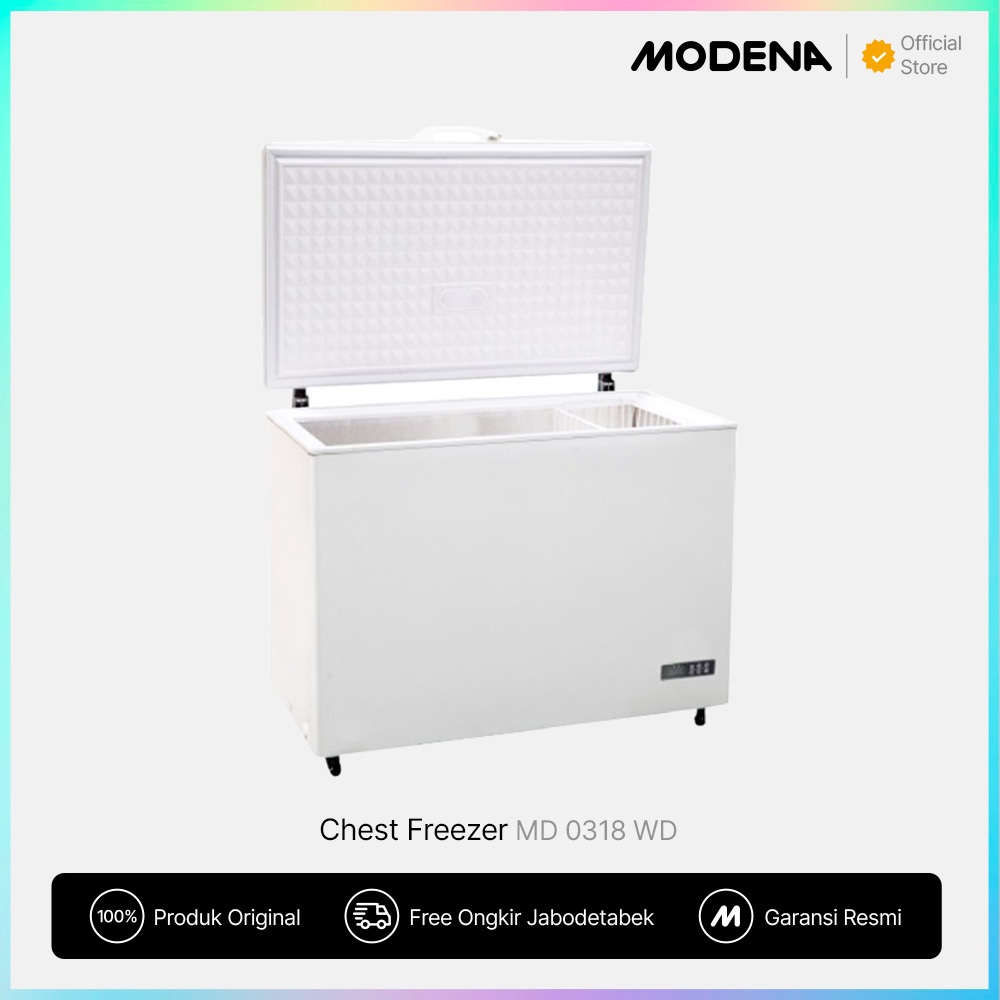 Jual MODENA Chest Freezer - MD 0318 WD | Shopee Indonesia