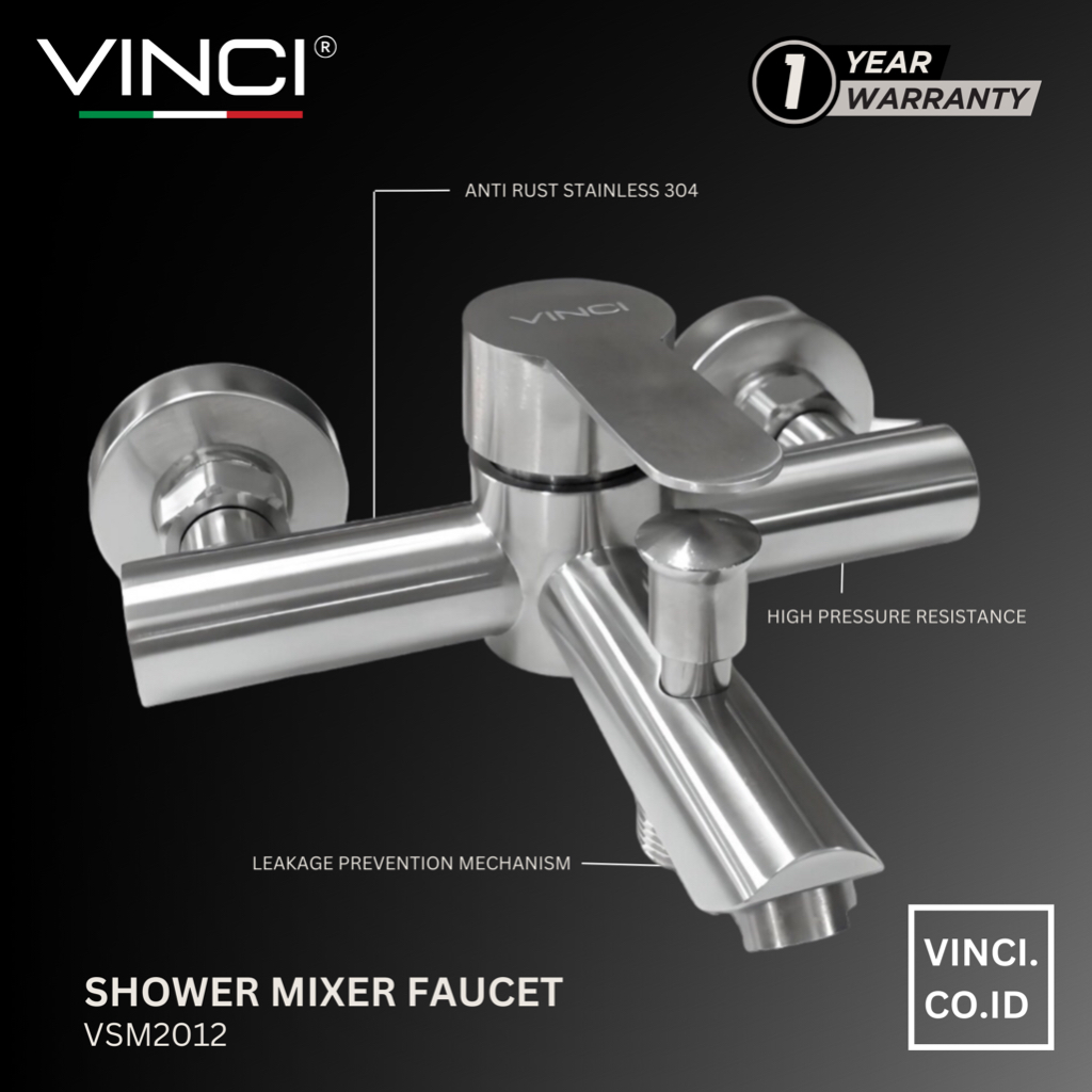 Jual VINCI Keran Mixer Shower Bathtub Kran Air Mandi Hot Cold Panas ...
