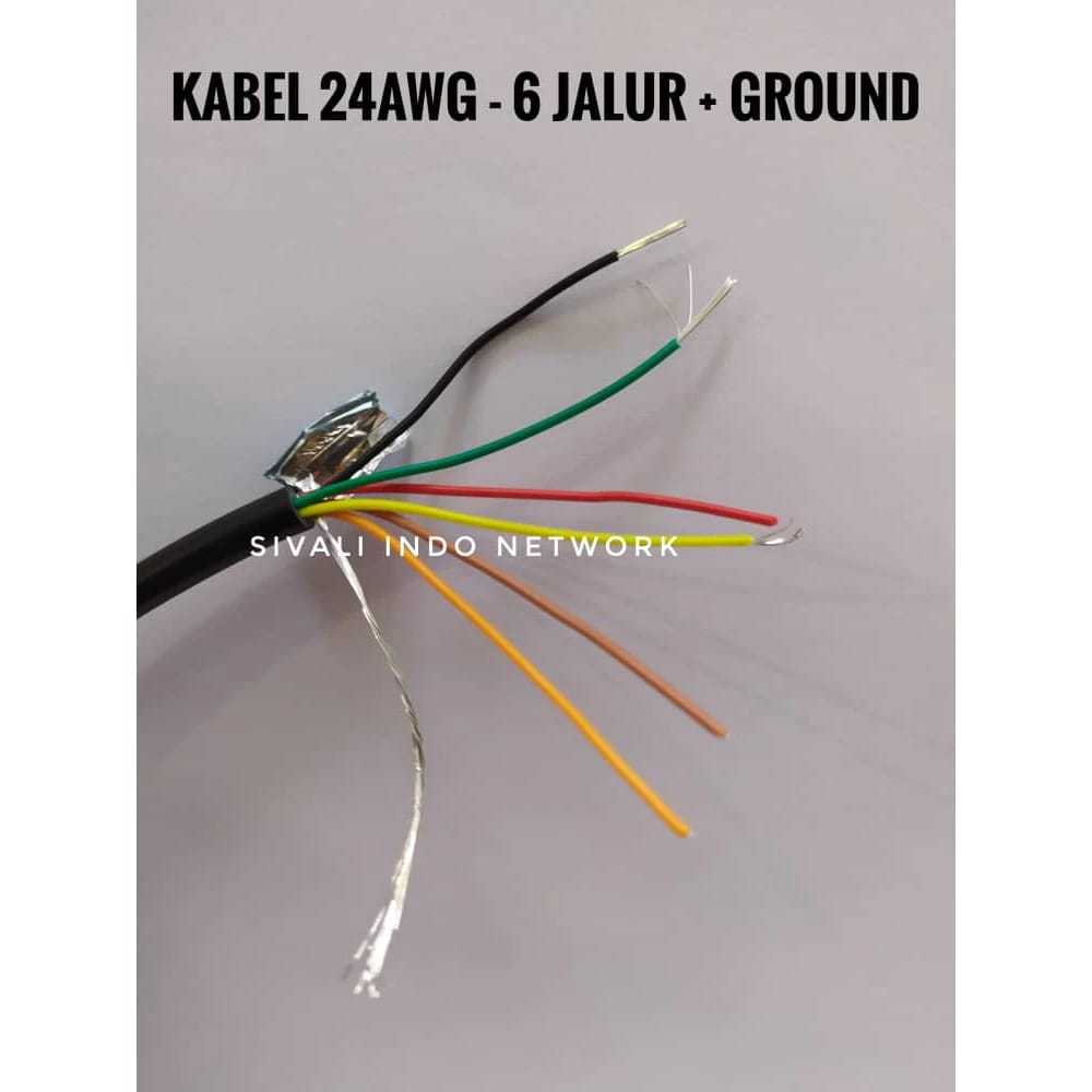 Jual 100M KABEL 6 JALUR KABEL KONTROL ISI 6 PLUS GROUND KABEL SERABUT ...