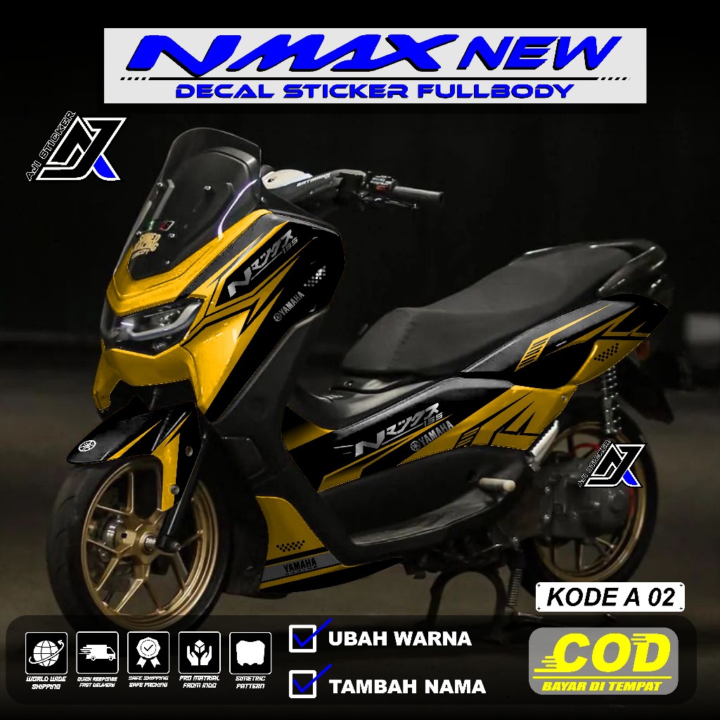 Jual Decal Nmax New Full Body 2023 - Sticker Nmax New Full Body 2020 ...