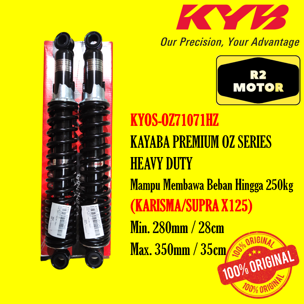 Jual SHOCK SKOK BELAKANG KYB HEAVY DUTY KYOS-OZ71071HZ KARISMA KIRANA SUPRA X 125 FIT NEW ...