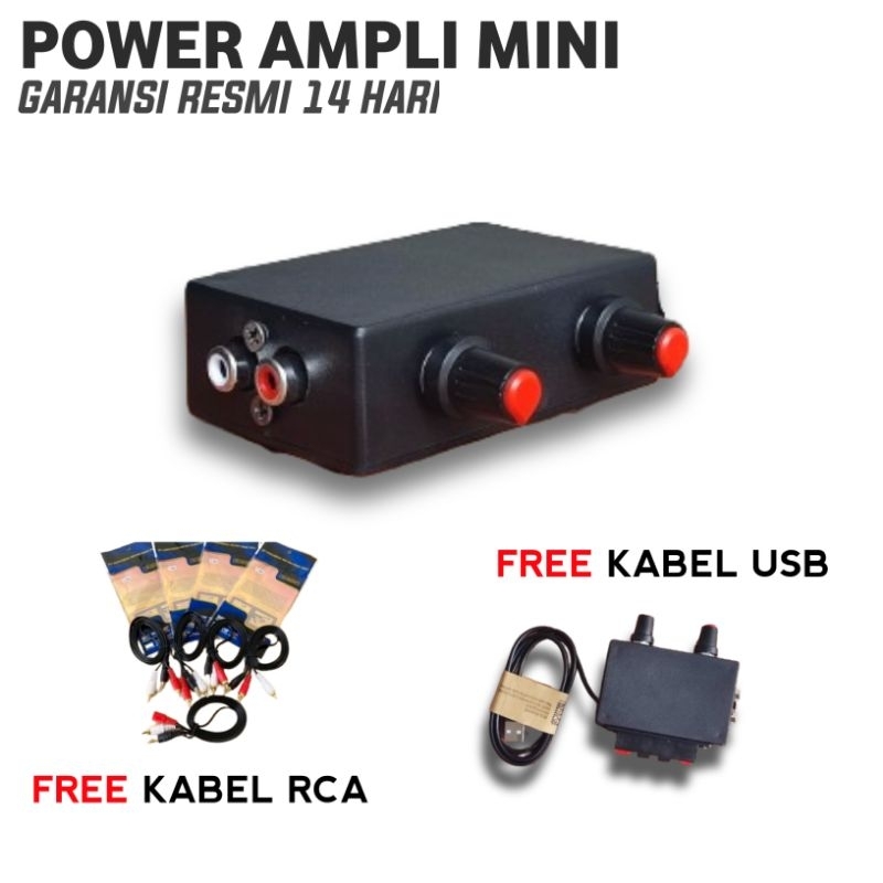 Jual Power Ampli Mini 5 volt Paket Lengkap Rca | Shopee Indonesia