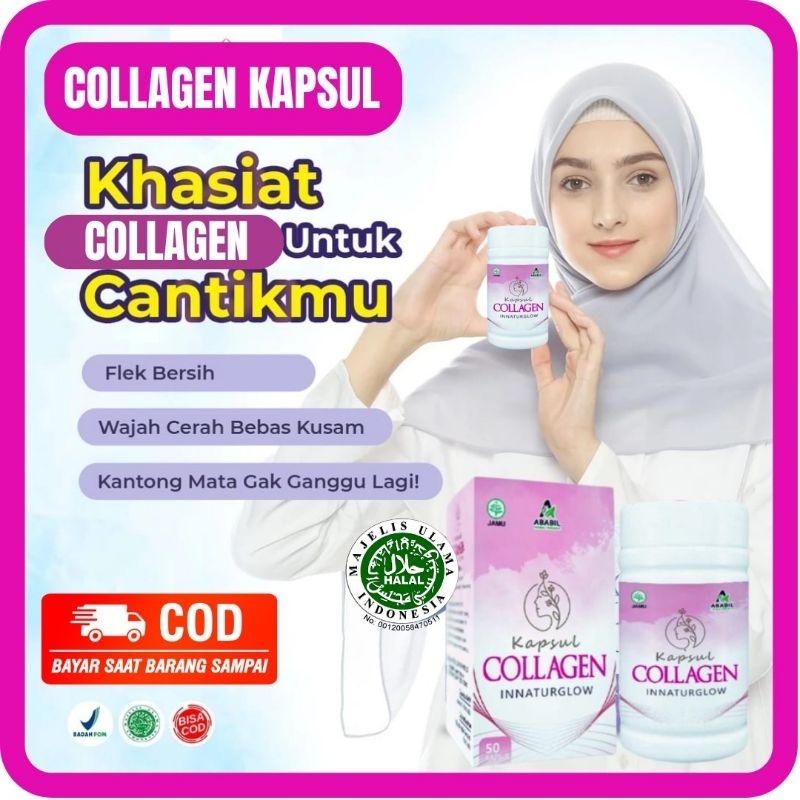 Jual [BISA COD] COLLAGEN KAPSUL INNATURGLOW ISI 50 - KAPSUL COLLAGEN INNATURGLOW COLLAGEN FISH ...