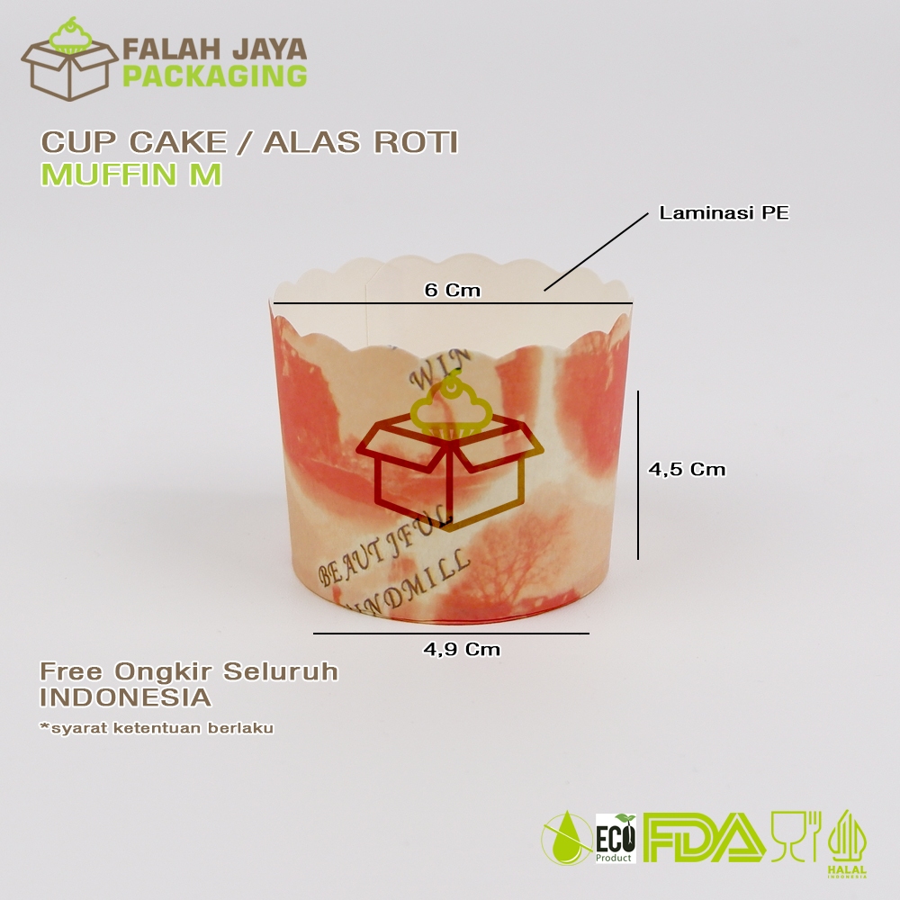 Jual CUP CAKE / CAKE CASES / ALAS ROTI MUFFIN FOOD GRADE ISI 50 PCS ...
