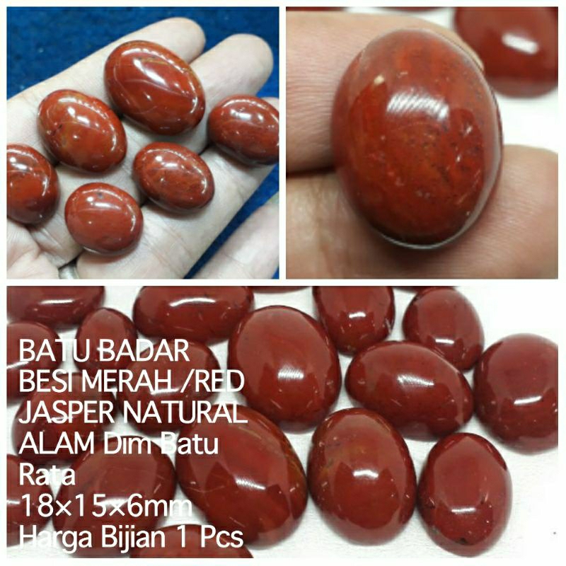 Jual BATU CINCIN BADAR BESI MERAH /RED JASPER NATURAL ALAM 100% ...