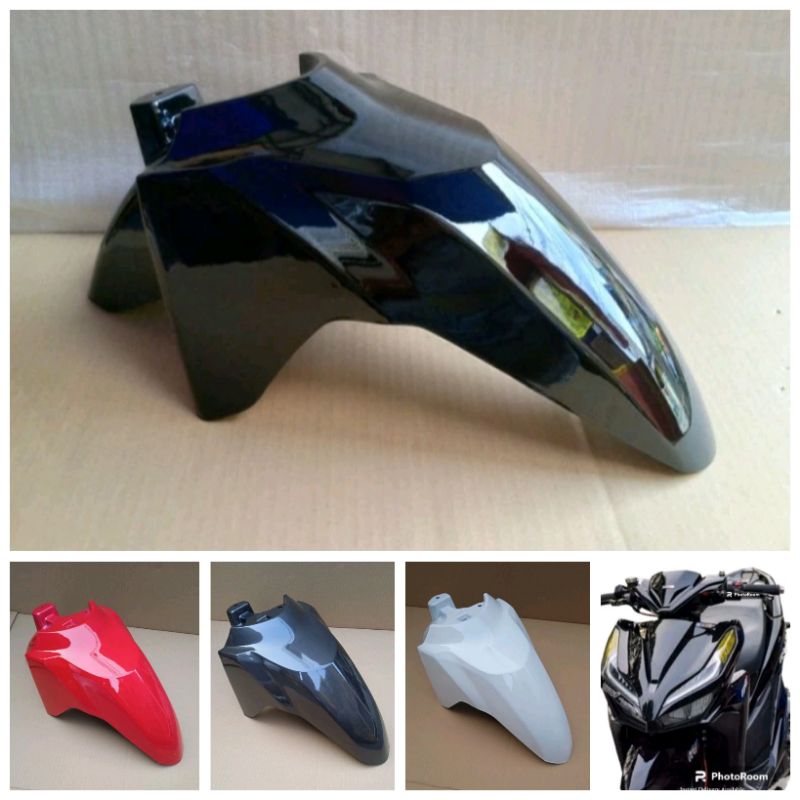 Jual Spakbor Depan Vario 125 150 LED New Hitam Putih Merah Doff 2018 ...