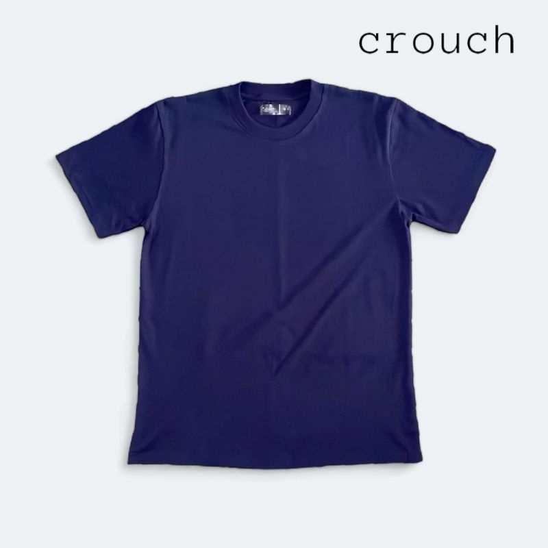 Jual Crouch Basic T-shirt | kaos polos 24s Navy | Shopee Indonesia