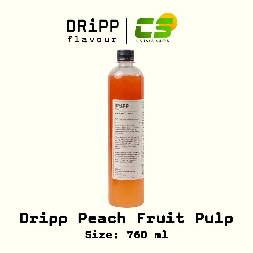 Jual Dripp Sirup / Syrup - Peach Fruit Pulp (Sirup Bubur Buah) 760 ml ...