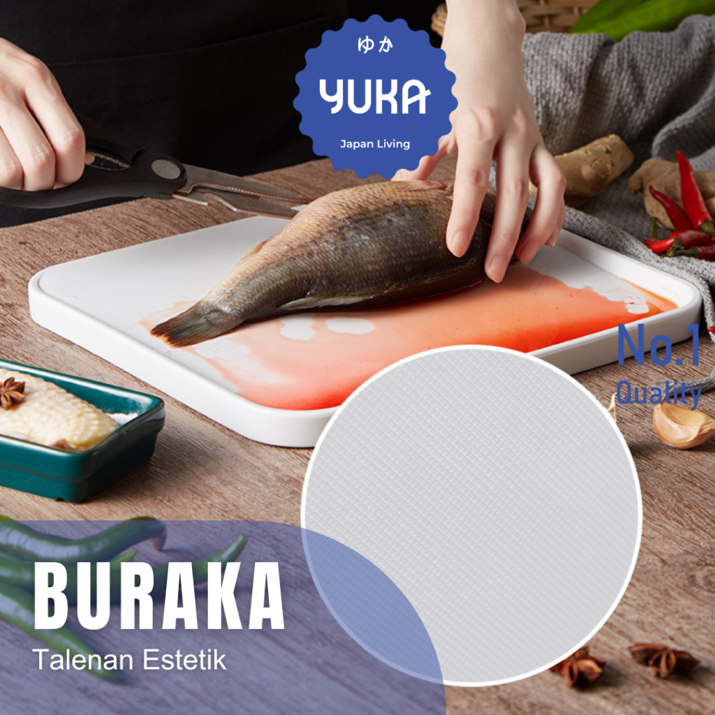 Jual 【YUKA】BURAKA Talenan Plastik Multifungsi Tempat Potong Daging ...