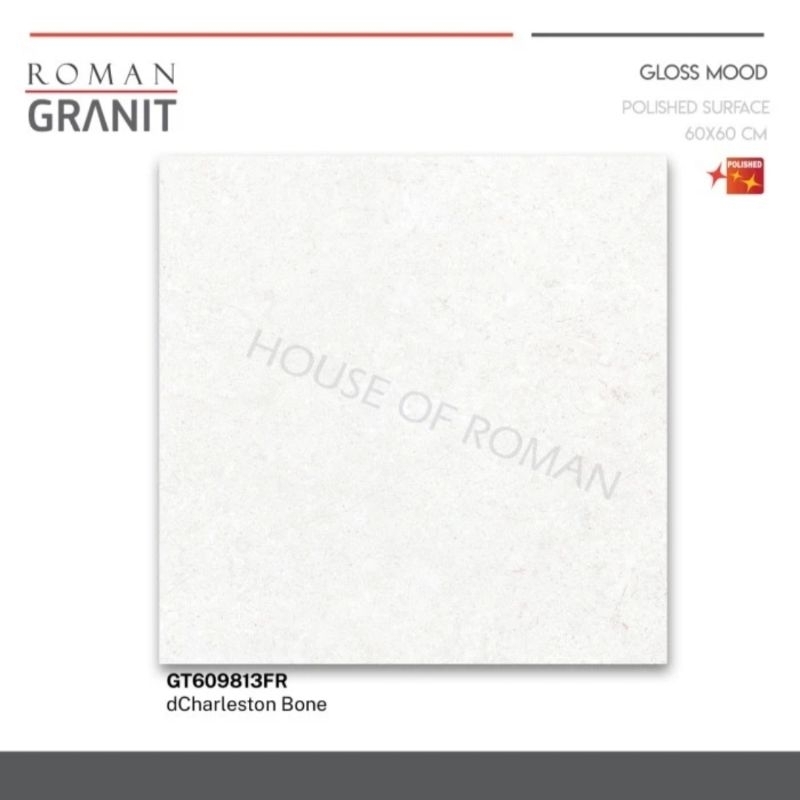 Jual Roman Granit 60x60 dCharleston Bone (Gloss Mood) / Lantai Granit ...