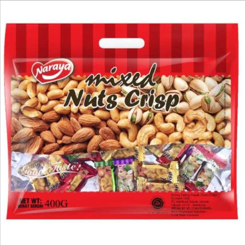 Jual Naraya Mixed Nuts Crisp 400g / Naraya Kacang Mix Import Crispy ...