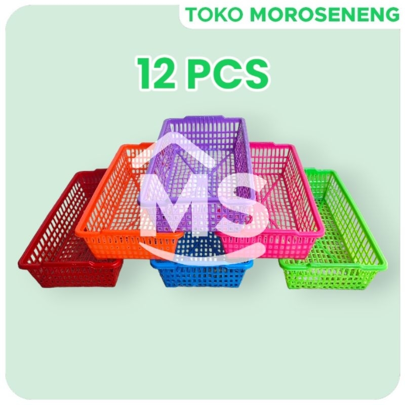 Jual Tempat Surat Keranjang Serbaguna Plastik Kecil 008 / 12 Pcs ...