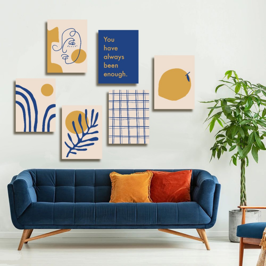 Jual Hiasan Dinding Aesthetic 40x30cm Abstrak Aestetik Poster Wall ...