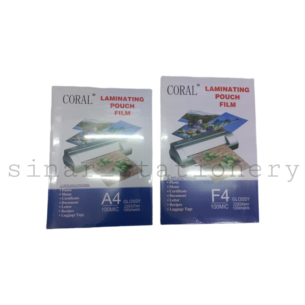 Jual Coral Laminating A4 F4 100mic Shopee Indonesia