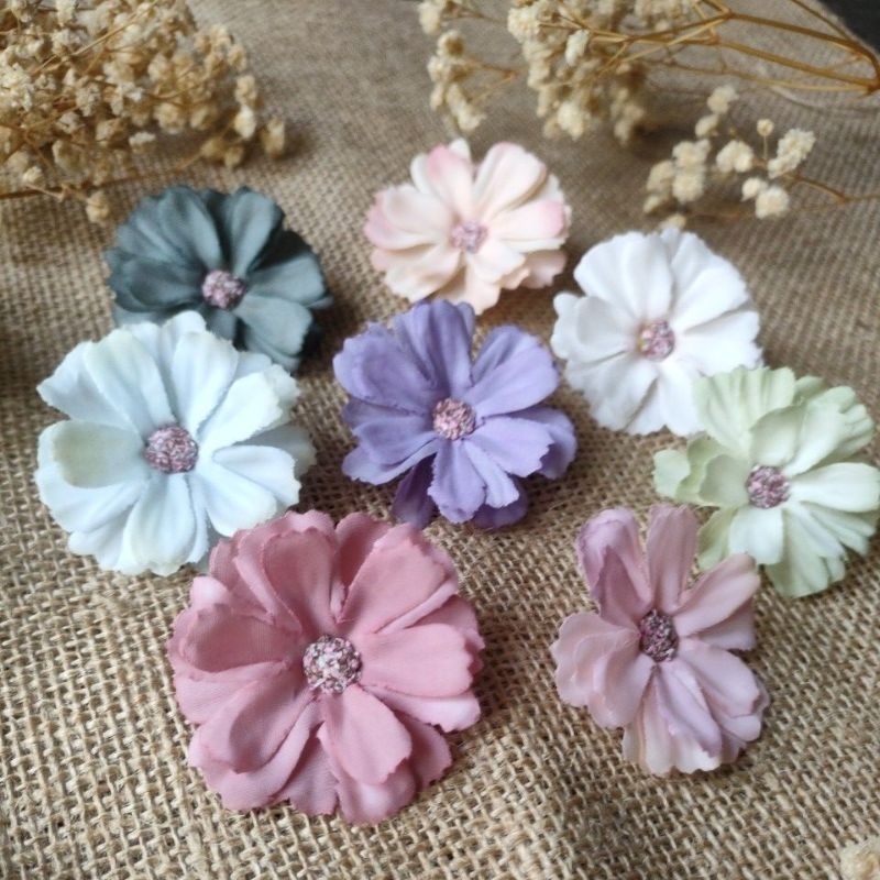Jual BUNGA DAISY IMPORT Bunga palsu bahan mahar hiasan seserahan hiasan ...