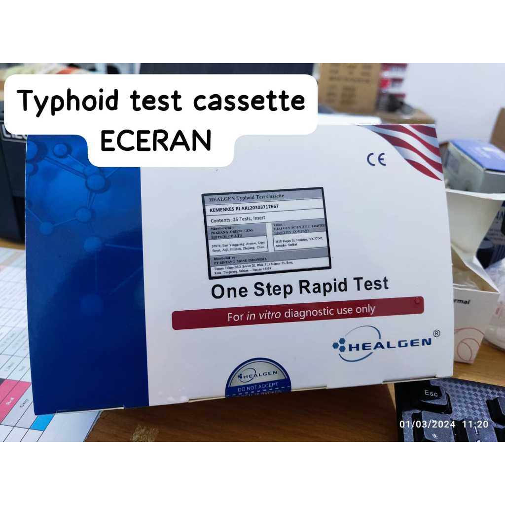 Jual ECERAN HEALGEN TYPHOID CASSETTE | KASET RUMAH SAKIT RS | KLINIK ...