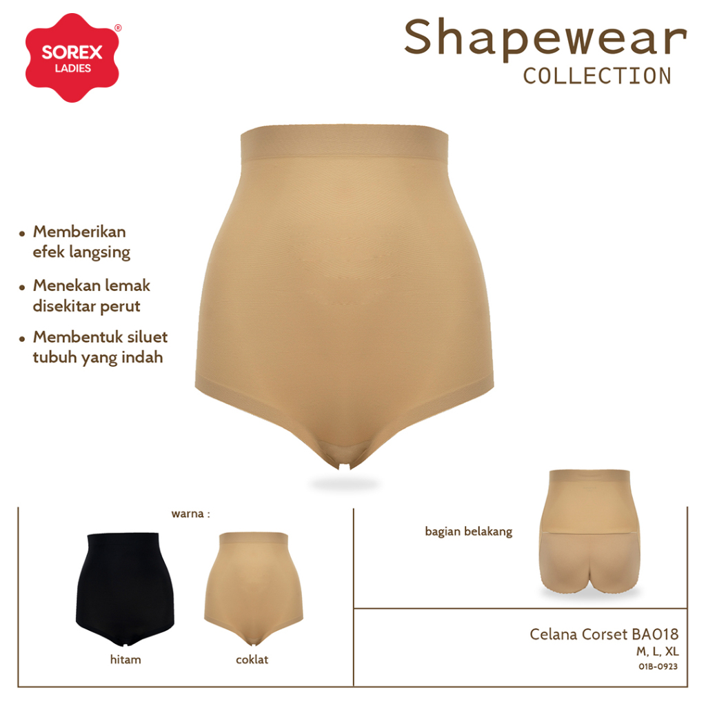 Jual Sorex Celana Corset Busa Shapewear Seamless Corset BA 018 | Shopee Indonesia
