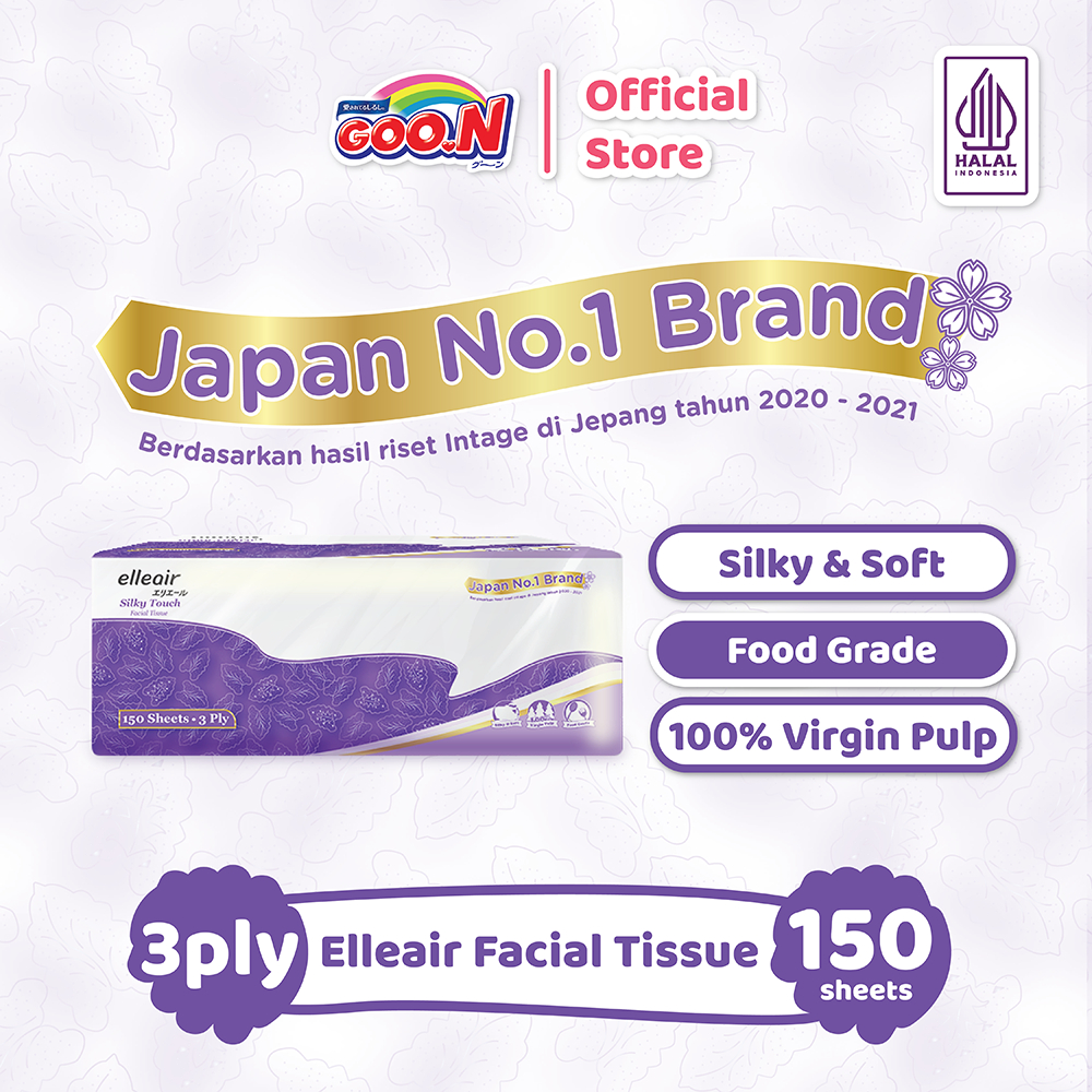 Jual GOON Facial Tissue 150 sheets 3 Ply - Tisu Tissue Wajah 150 lembar ...
