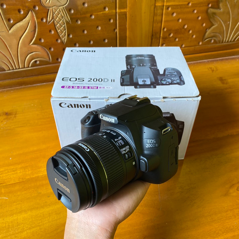 Jual Canon Eos 200D Mark ii Kit Stm 18-55mm Mulus | Shopee Indonesia
