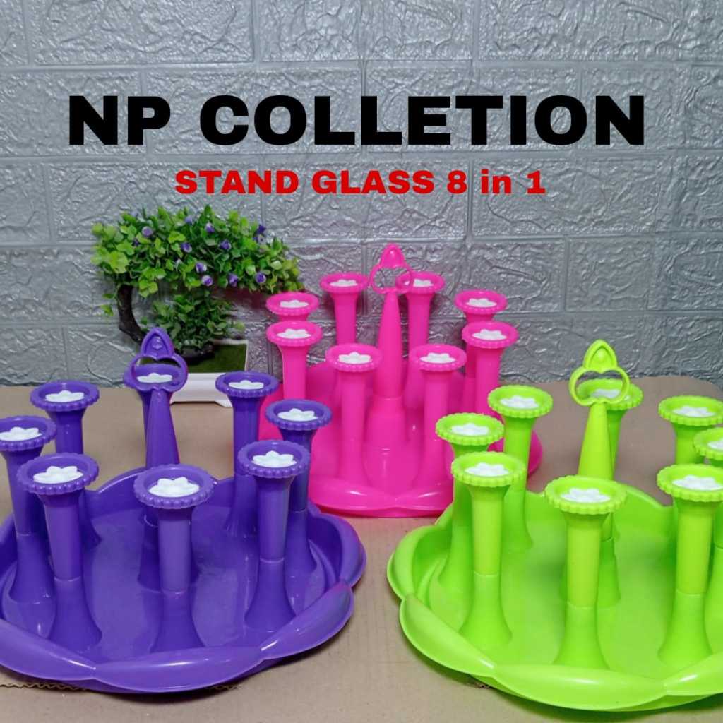 Jual Tempat Gelas 8 in 1 Daisuki Stand Glass Np Collection | Shopee Indonesia