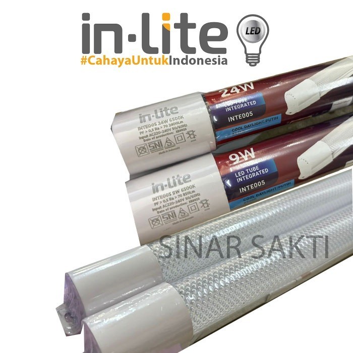 Jual INLITE Lampu TL LED Prismatic 9W 24W Putih INTE005 LED Tube ...