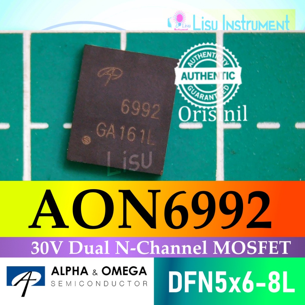 Jual AON6992 30V 50A;85A Dual Asymmetric N-Channel MOSFET 6992 DFN5x6 Alpha & Omega ORIGINAL ...