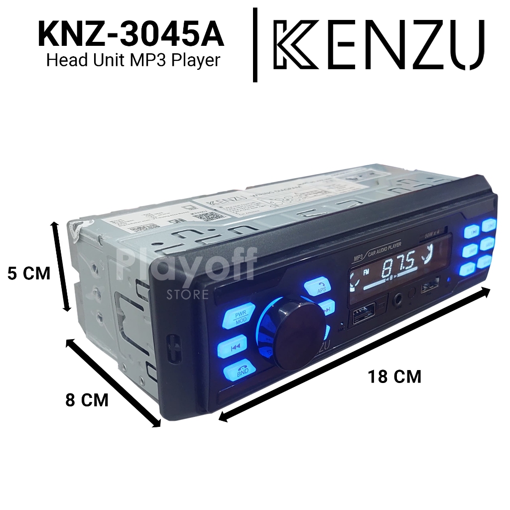Jual Kenzu Head Unit Single Din MP3 Player Bluetooth USB Tape Mobil ...