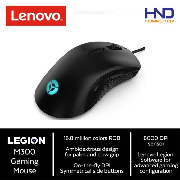 Jual Mouse Gaming Lenovo Legion M300 RGB | Shopee Indonesia