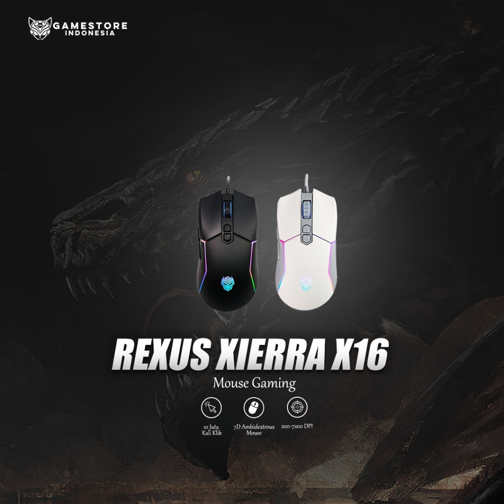 Jual Rexus Mouse Gaming Xierra X16 ORIGINAL | Shopee Indonesia