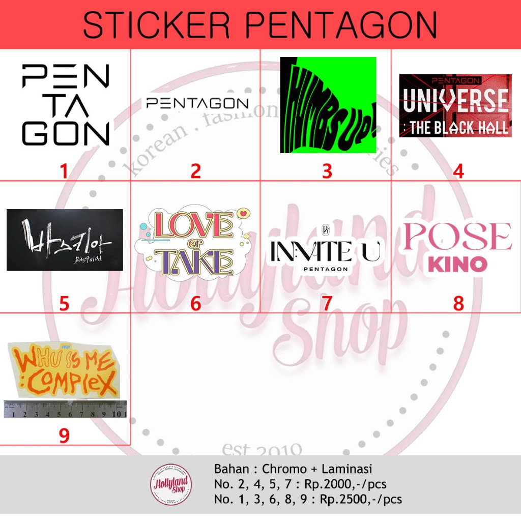 Jual Sticker Pentagon Logo (5pcs Sticker) Unofficial | Shopee Indonesia