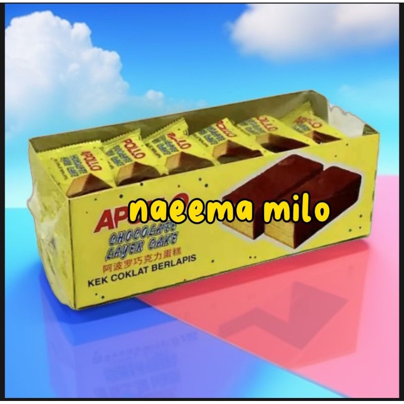 Jual Apollo Layer Cake / Bolu Coklat Cake Murah isi 24 Bungkus | Shopee ...