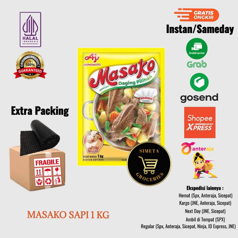Jual Masako Penyedap Rasa Sapi 1 Kg Shopee Indonesia