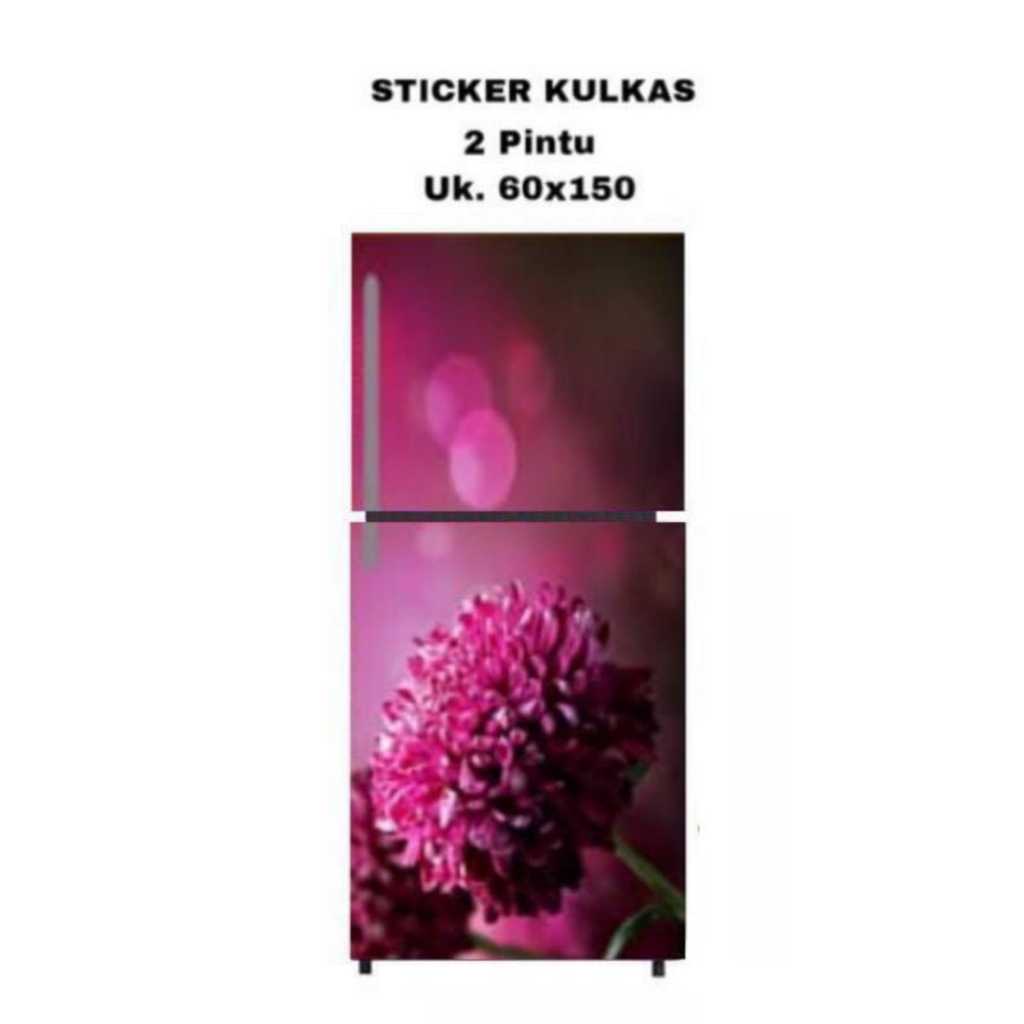 Jual Stiker Kulkas 2 Pintu Motif Bunga Maroon - NSF | Shopee Indonesia