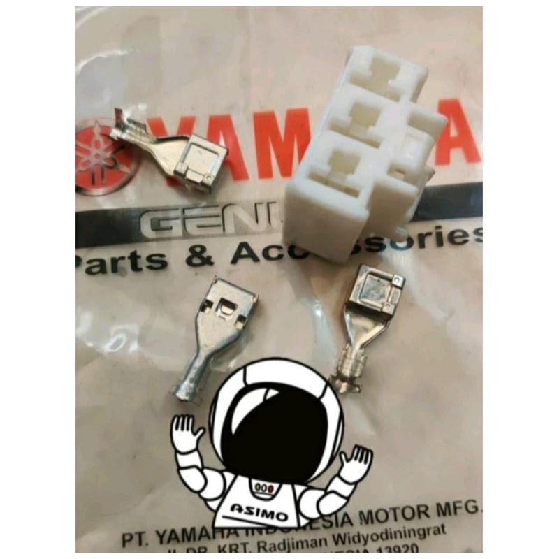 Jual Soket terminal ACG spull ke Ecu sgcu putih Male Original yamaha fi ...